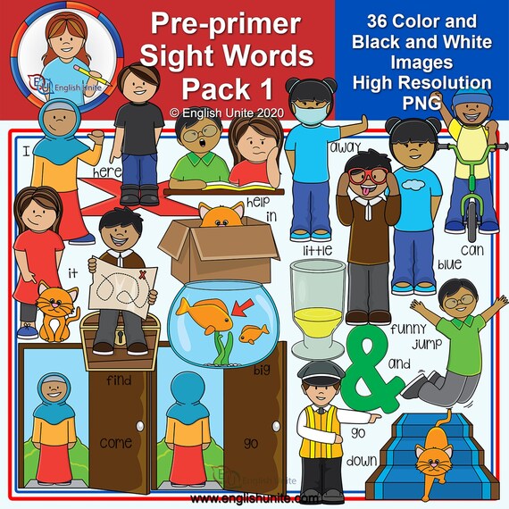 Sight Word Clip Art Black And White