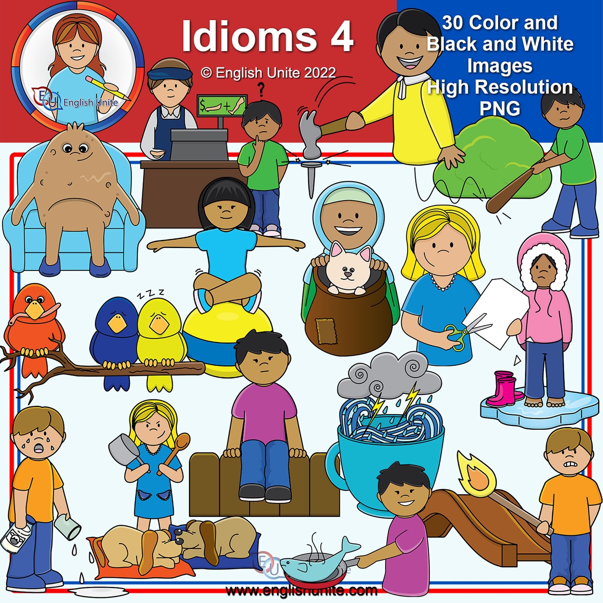 Idioms Daily Routine Clipart