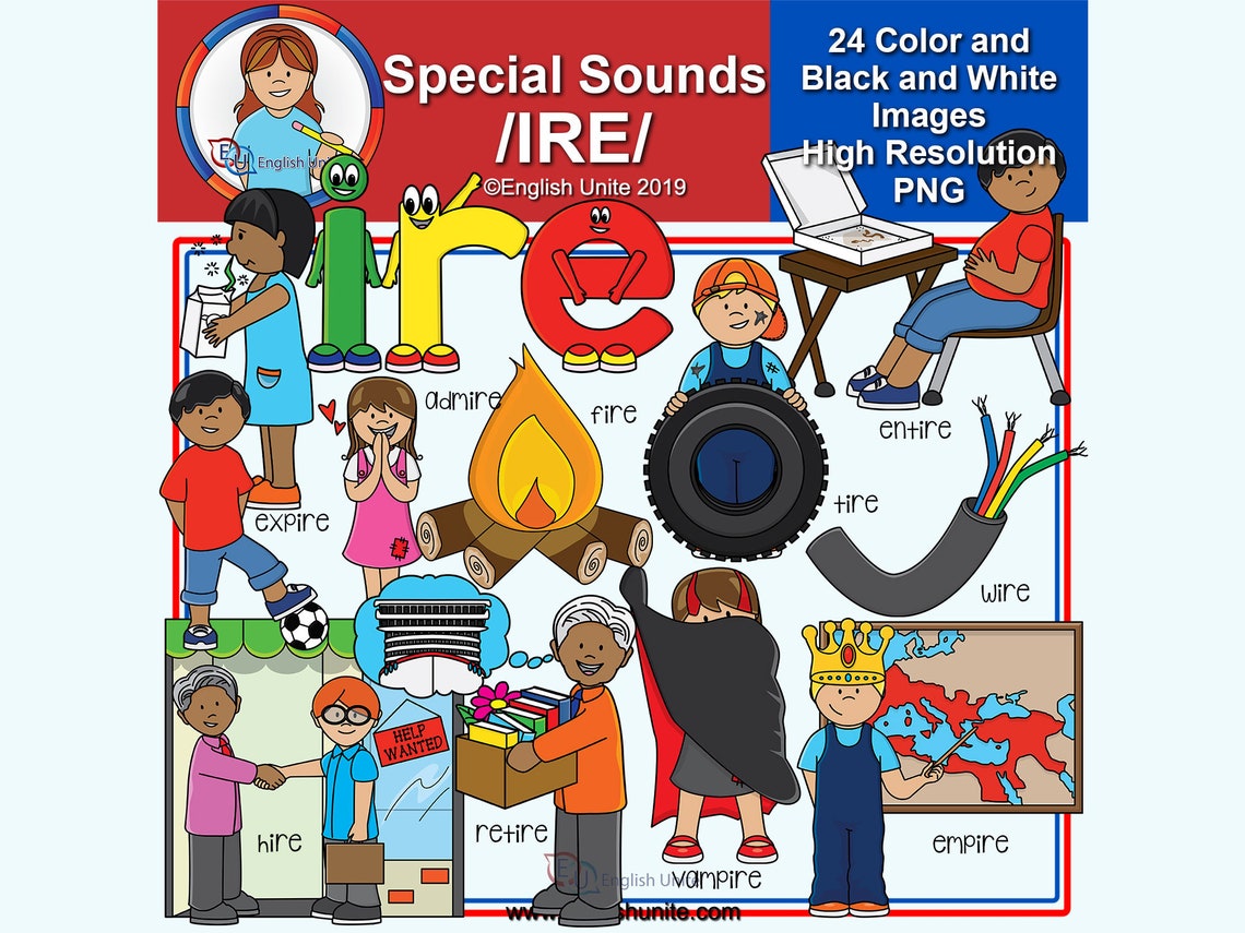 Clip Art Special Sounds Pack 1 IRE Educational Phonics Graphics for ...