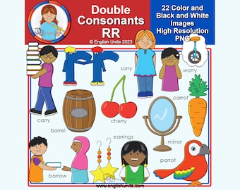 Clip Art R Controlled Vowels Bossy R Pack 5 UR Educational Phonics Graphics for Teachers ...