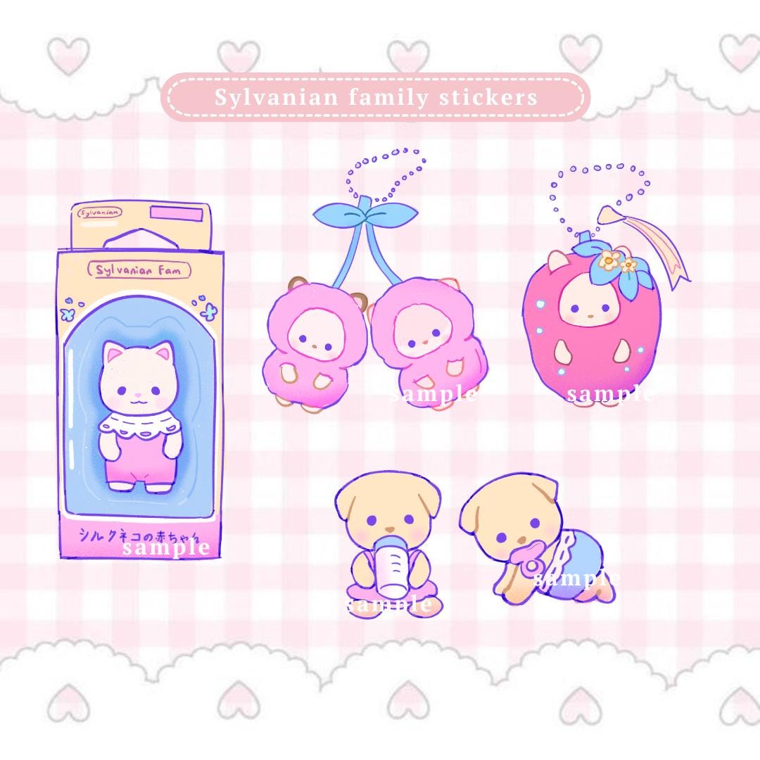 Sylvanian Family Stickers - Etsy