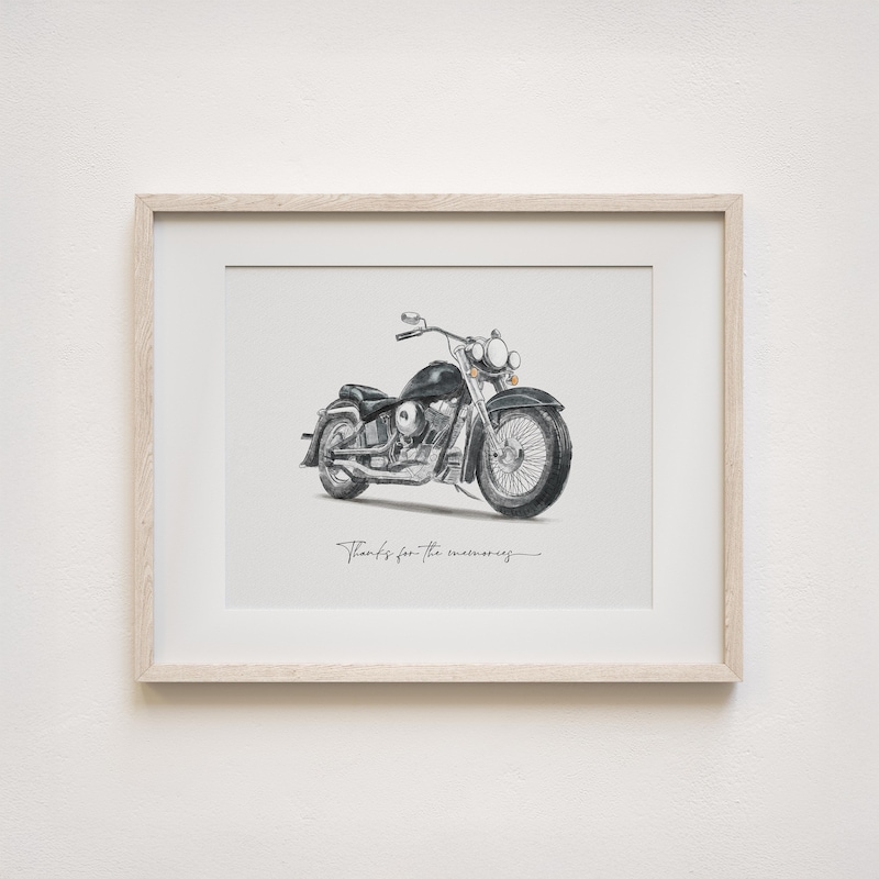 Motorcycle Print - Etsy