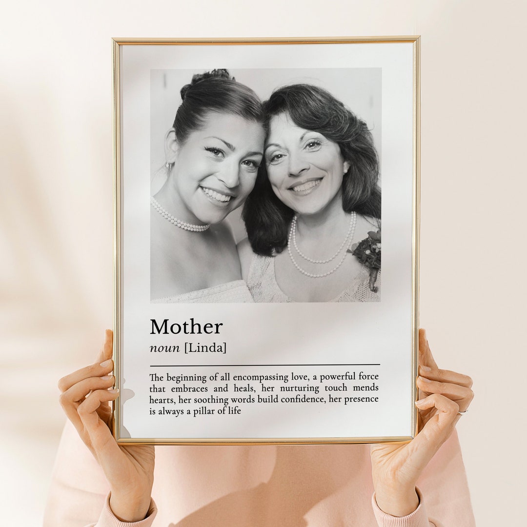 Personalised Mother Print, Custom Mum Gift, Mom Photo Poster, Mother of ...