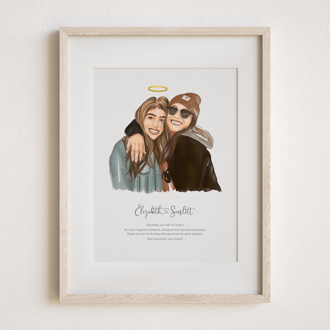 Memorial Portrait, Combine Photos to Portrait, Deceased Loved One to ...