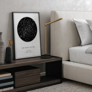 Star Map Personalized Print Custom Night Sky Gift Night We - Etsy