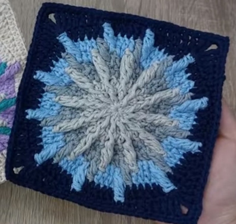 Sun Granny Square, Granny Square, Crochet Pattern, Square Crochet ...