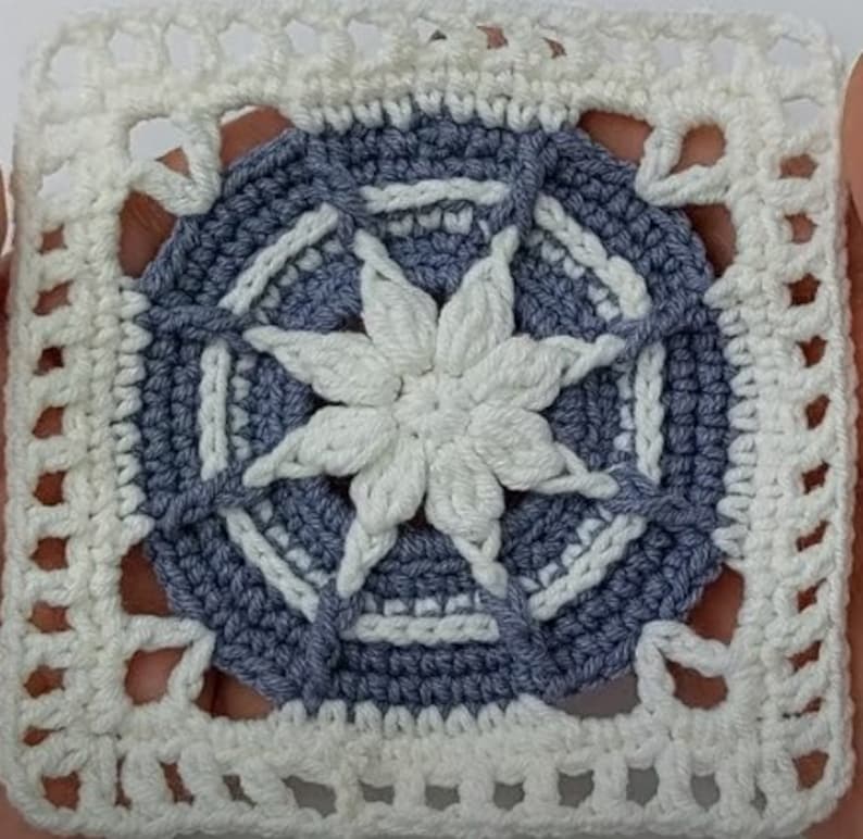 Star Granny Square Crochet Pattern, Square Crochet Pattern, Crochet ...