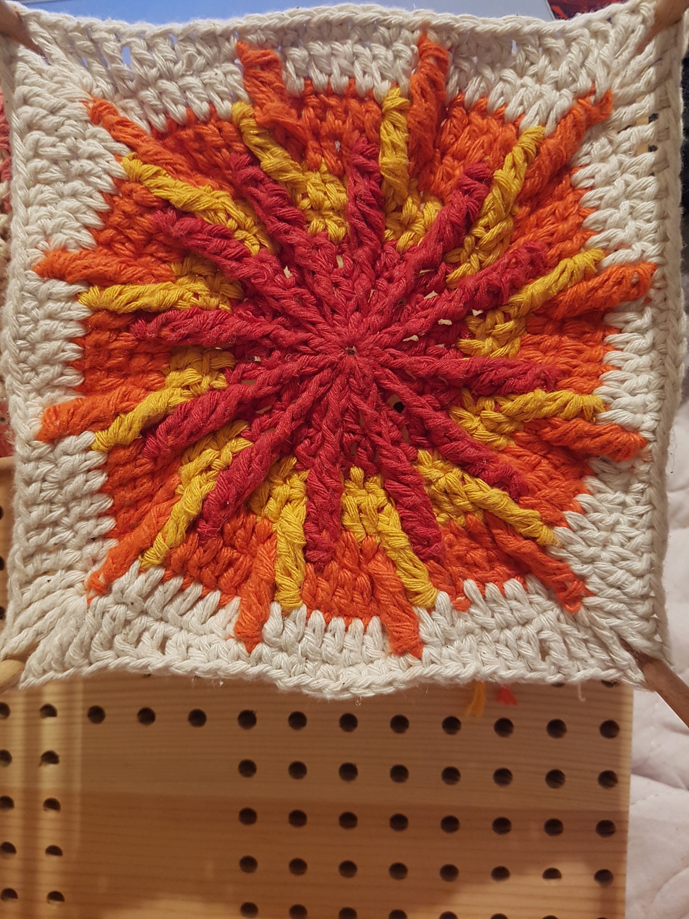 Sun Granny Square Granny Square Crochet Pattern Square - Etsy