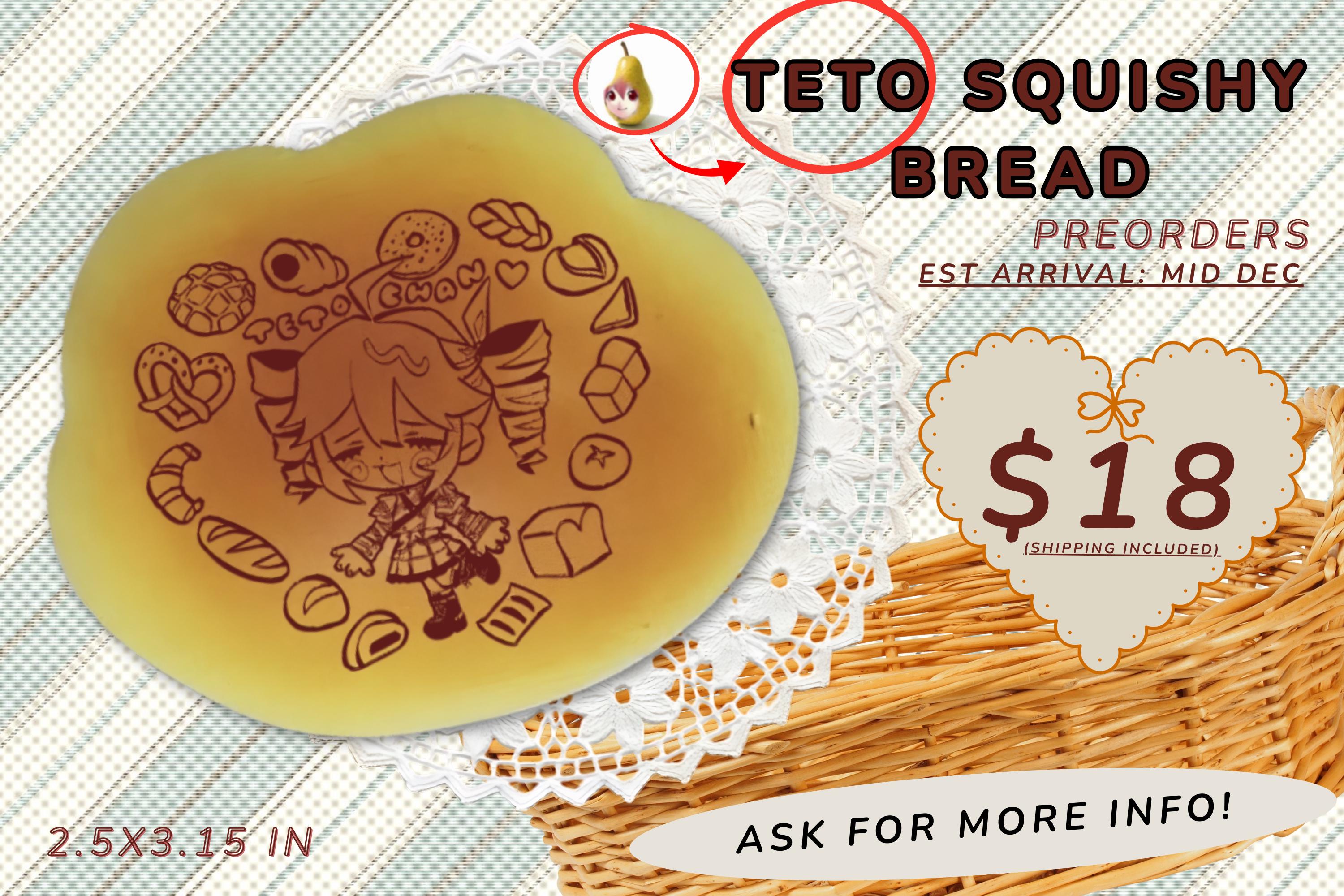 Teto Squishy Bread - Etsy