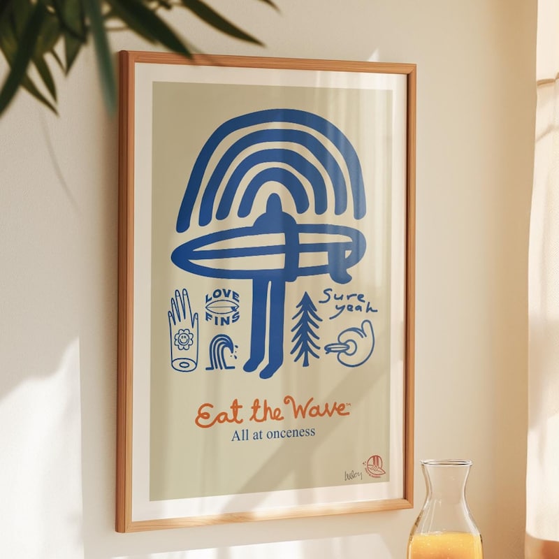 Vintage Surf Posters and Prints - Etsy
