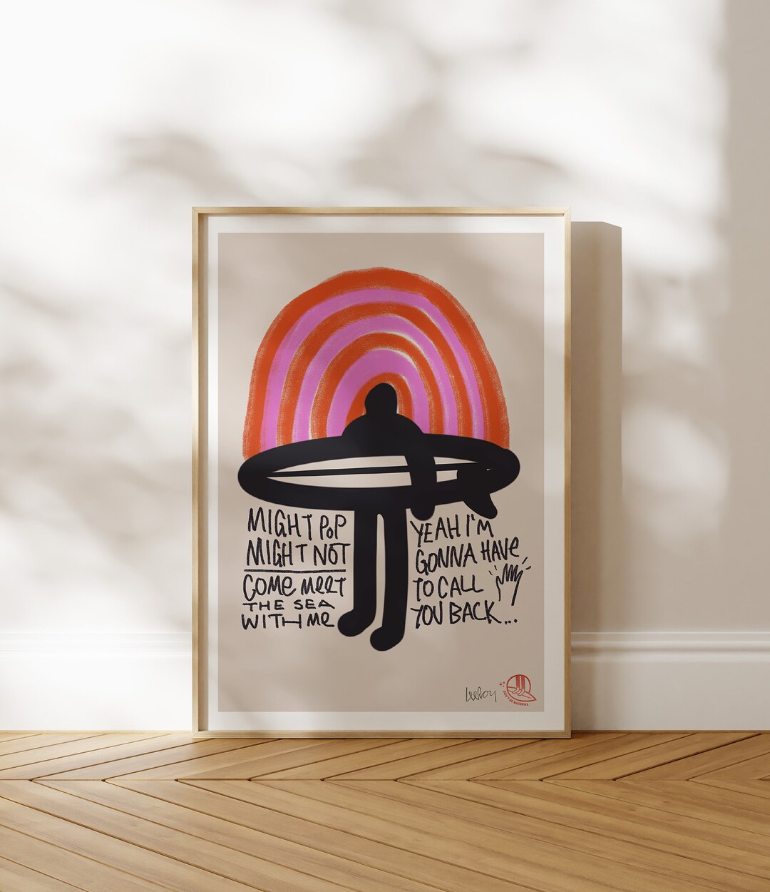 Vintage Surf Art Print – Retro Surfing Wall Decor, Classic Wave Poster ...