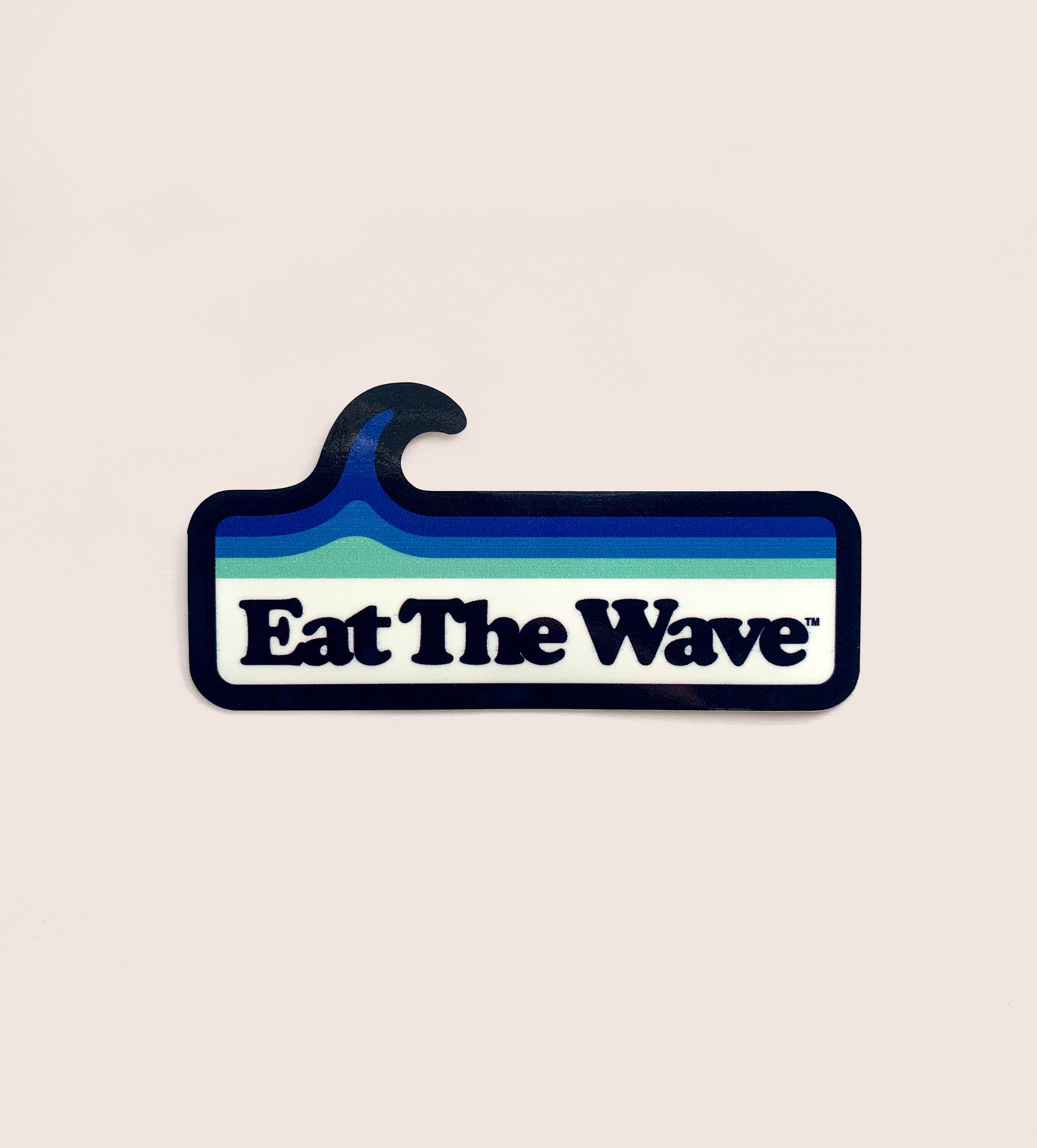 Eat the Wave Surfer Surf Sticker Beach Sticker Gift - Etsy