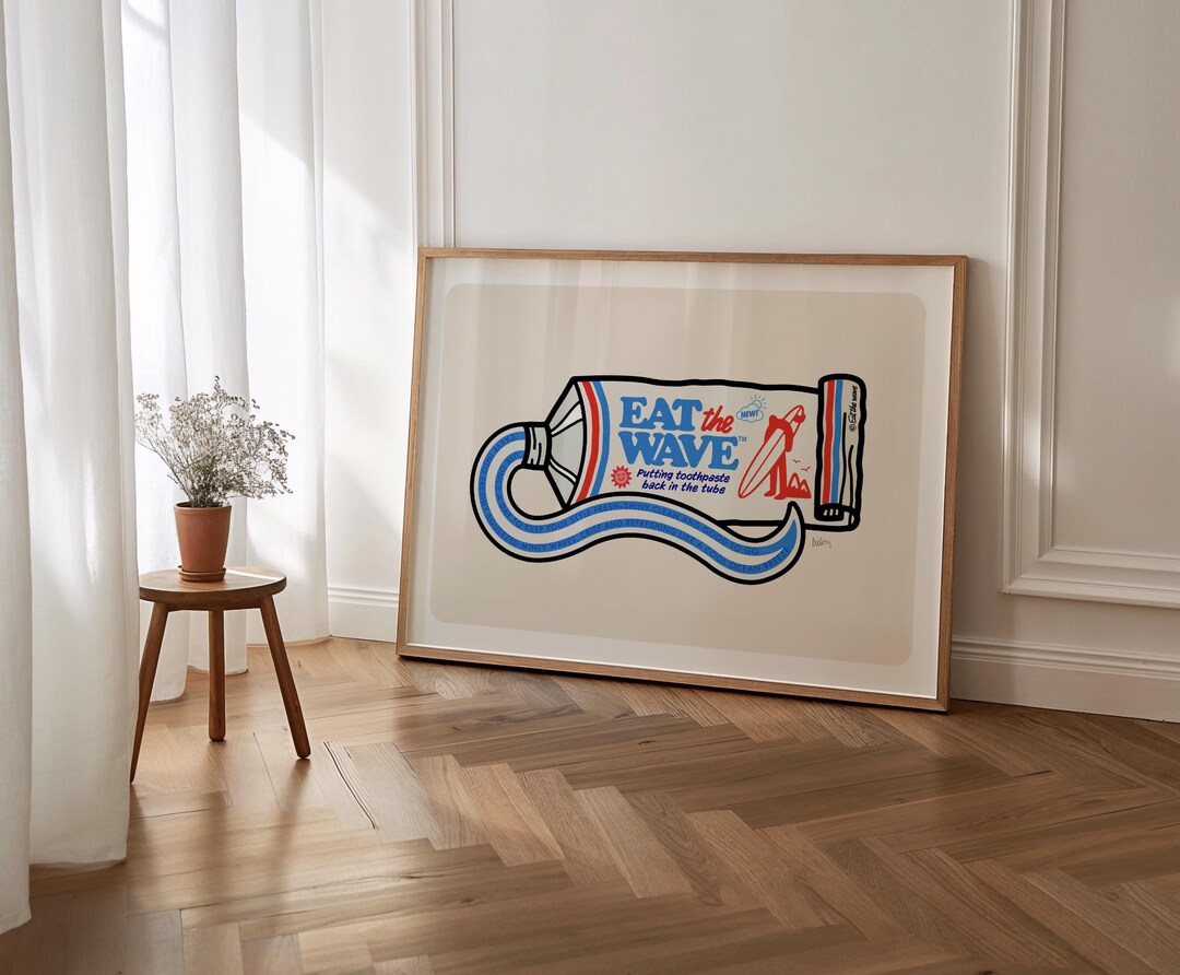 Putting Toothpaste Back in the Tube, A0,A1,A2,A3,A4 Surfing Poster ...