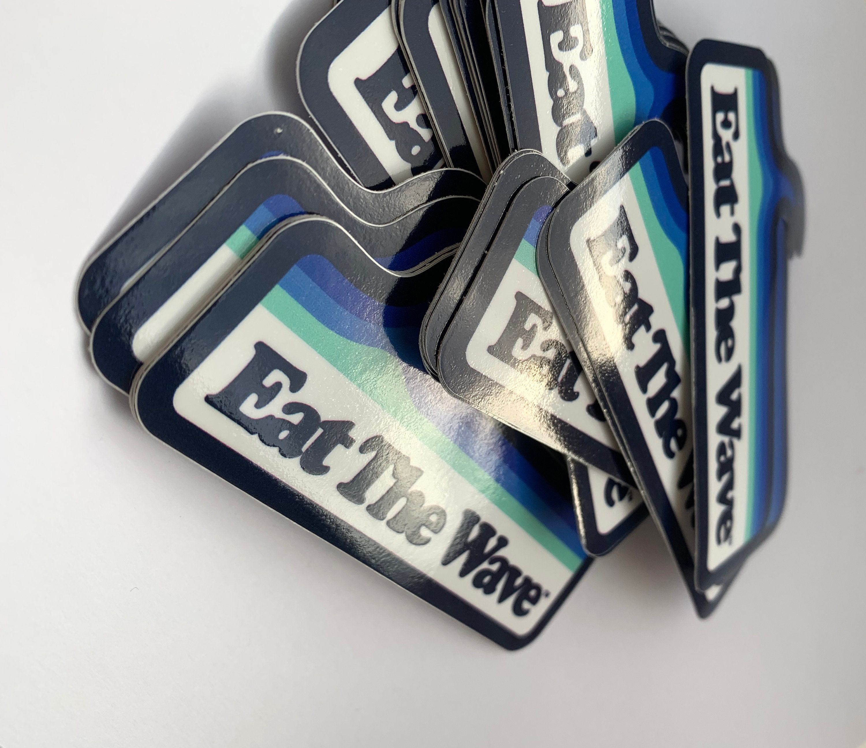 Eat the Wave Surfer Surf Sticker Beach Sticker Gift - Etsy