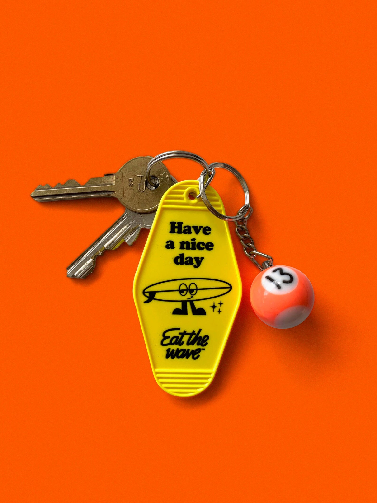 Have a Nice Day Keyring, Hotel, Motel Keychain, Surf, Surfing, Vintage ...