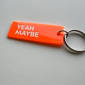 Yeah Maybe Keyring, Hotel, Motel Keychain, Surf, Surfing, Vintage ...