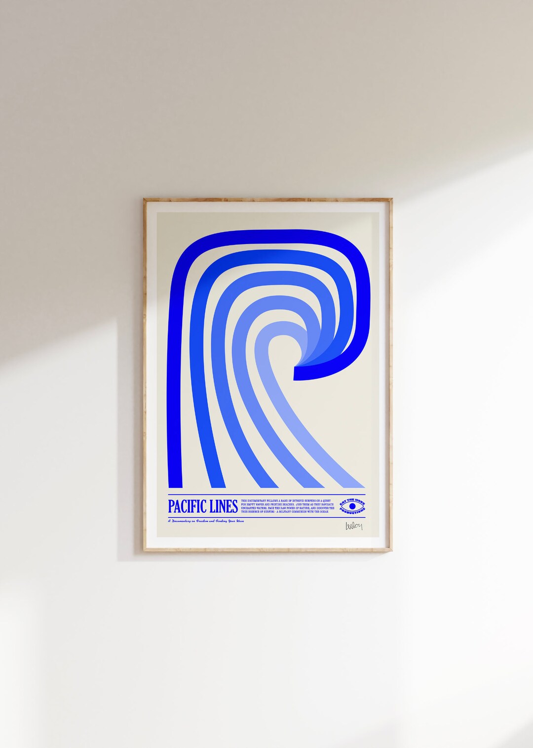 Pacific Lines, A1,A2,A3,A4 Surfing Poster, Surf Art, Beach, Surfing ...