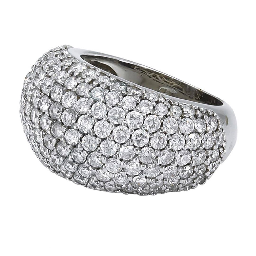 Dome Ring 14K Gold Dome Ring, Diamond Dome Ring, Diamond Star Ring ...