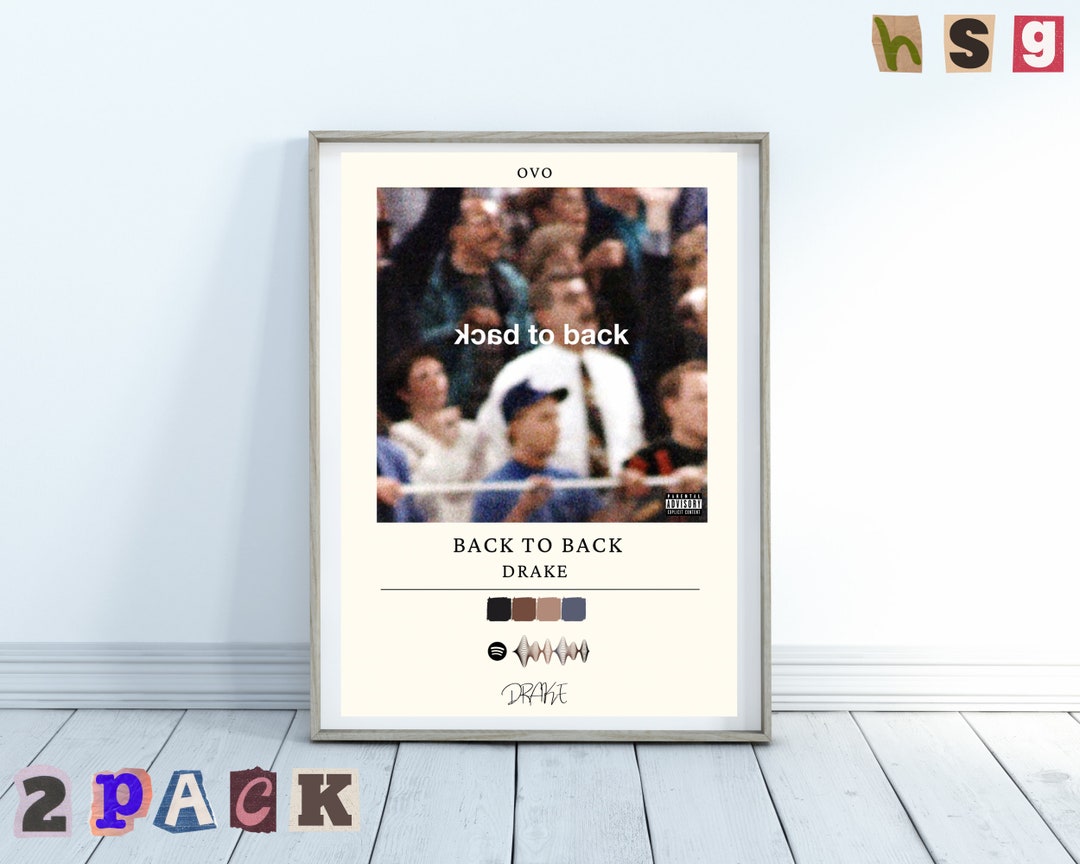 DRAKE Back to Back Digital Album Art Poster Download - Etsy