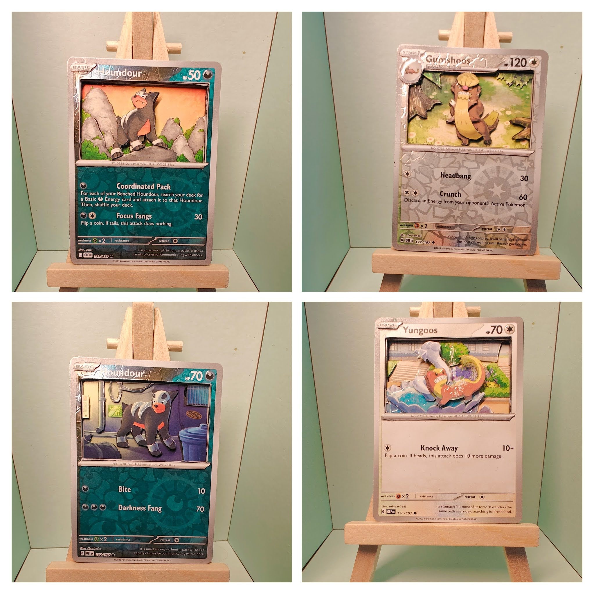 Shadowbox 3D Pokemon Cards Art - Etsy