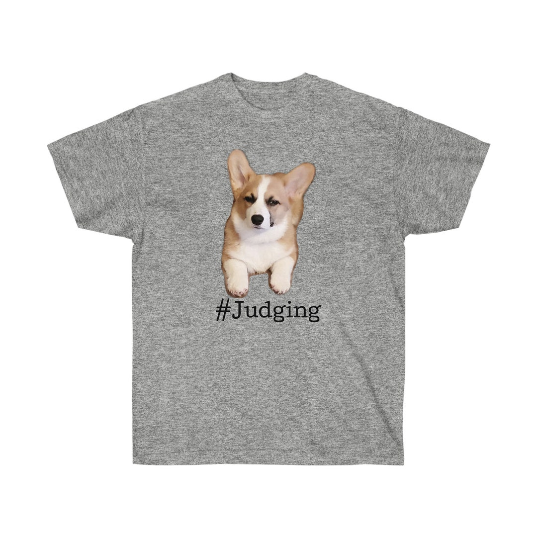Corgi Judging Unisex Cotton Tee - Etsy