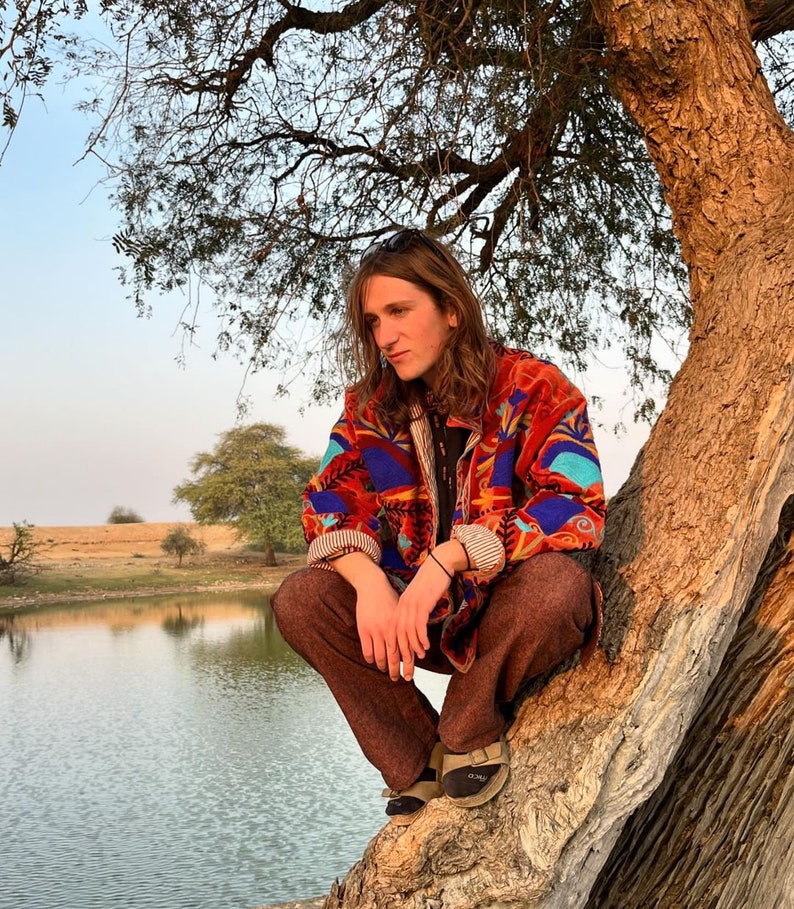 Boho Jacket, Hand-embroidered Jacket, Suzani Jacket, Pink Suzani Jacket ...