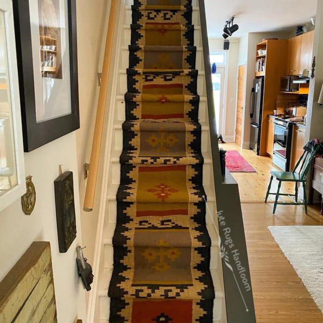 Multicolour Kilim Stair Runner, Handmade Stair Decor Runner, Hallway ...