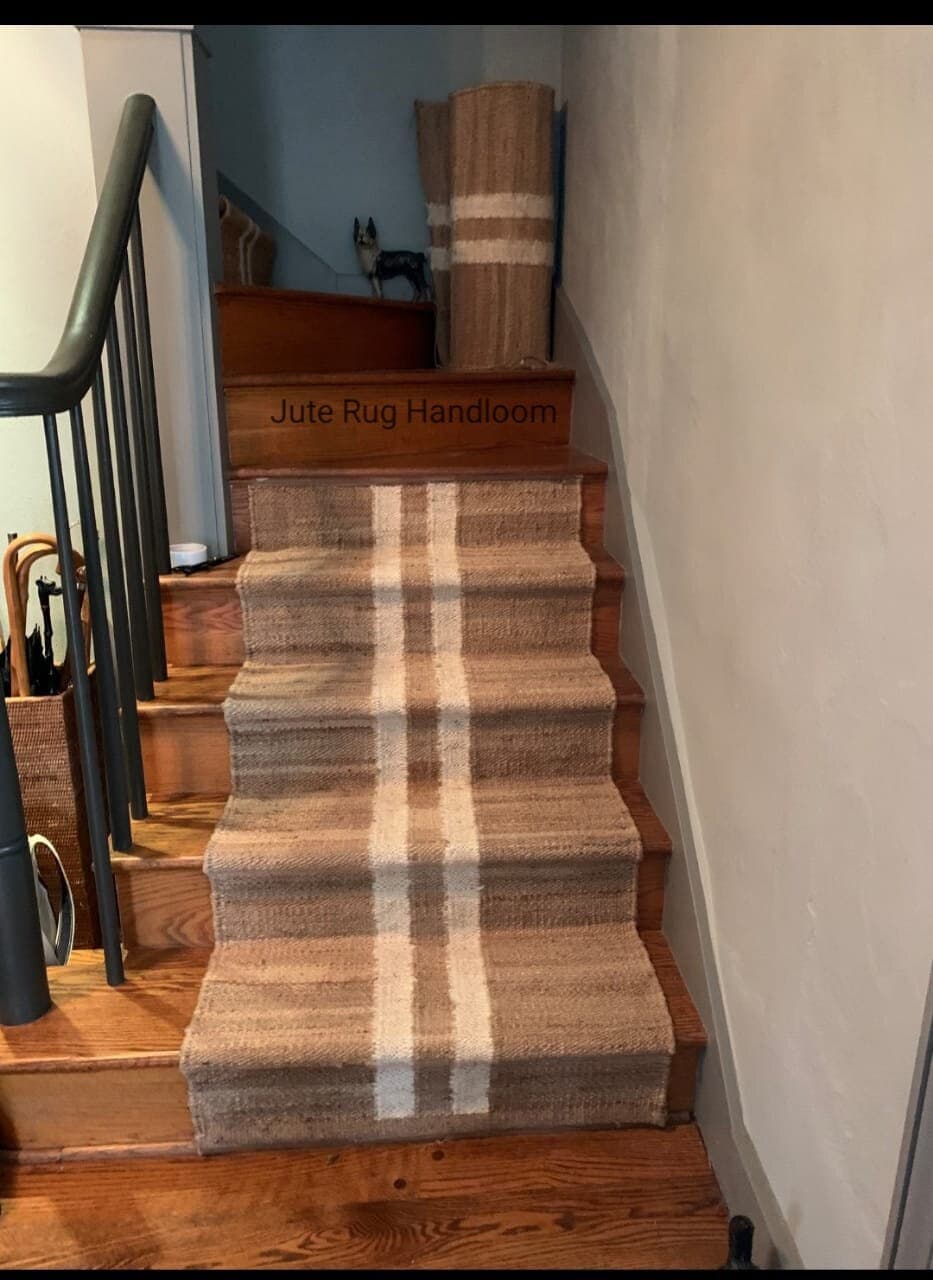 Handmade Stair Jute Runner, Stair Runner, Stair Decor, Jute Runner ...