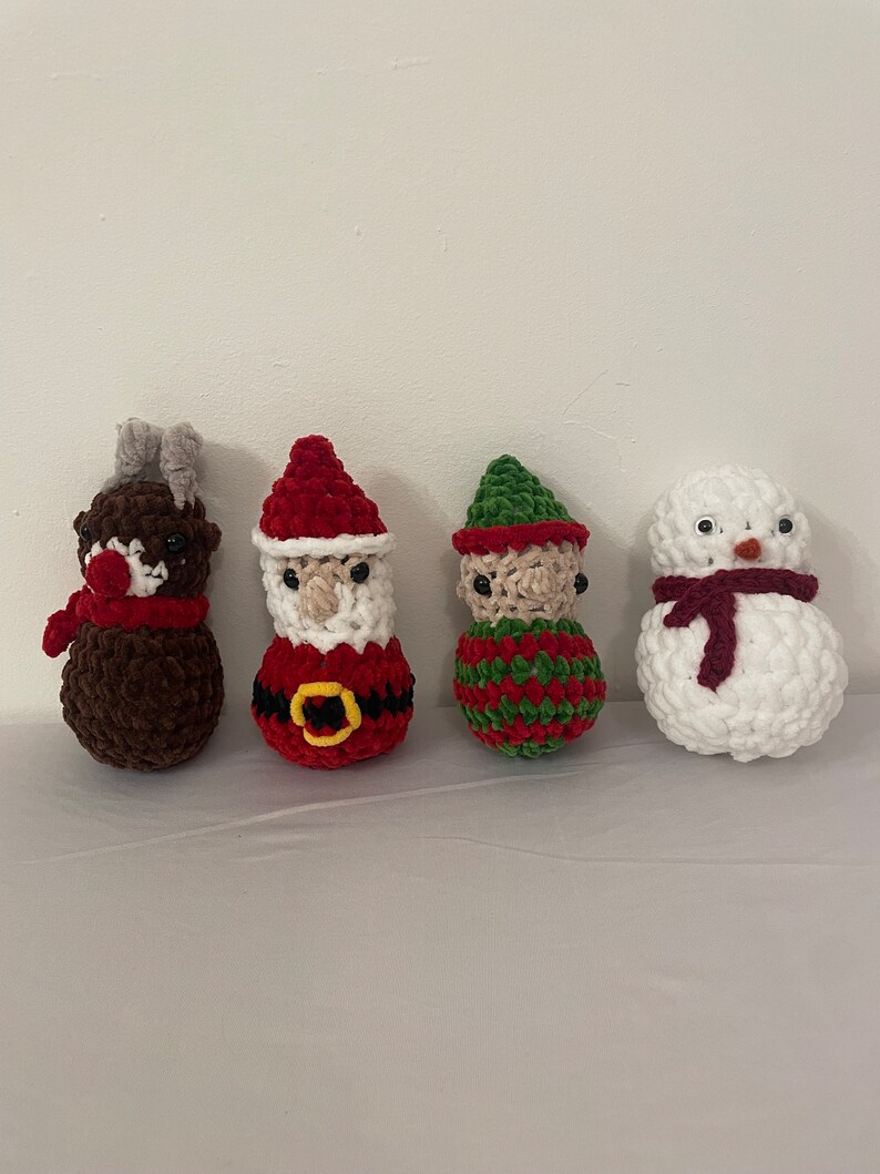 Handmade Crochet Christmas Characters Christmas Gift / Decor / Stocking ...