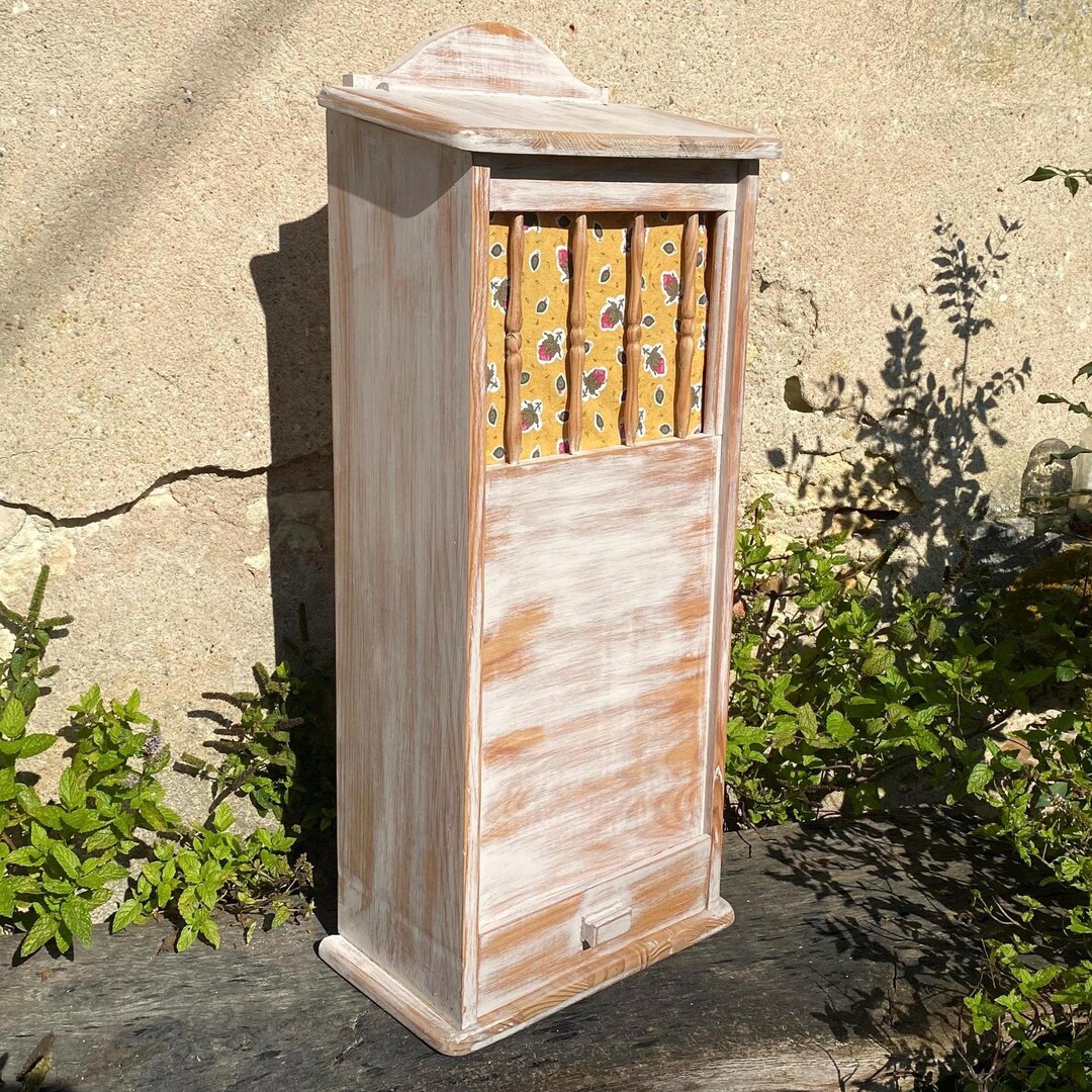 Traditional Vintage French Solid Pine Double Baguette Box, Hinged Lid ...