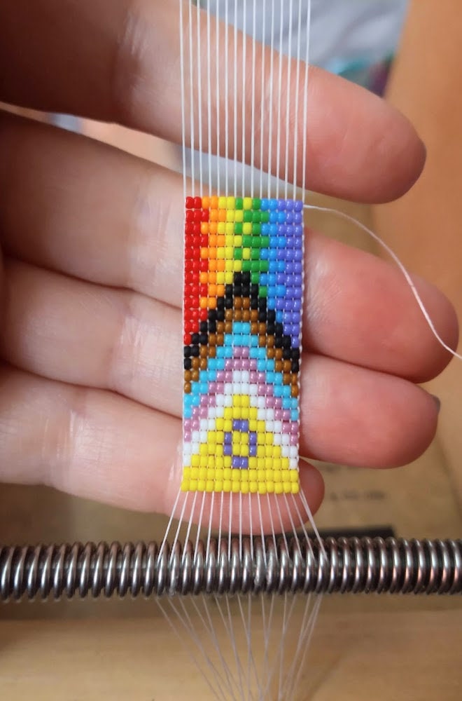 Pride Flag Beginner Bead Loom Pattern - Etsy