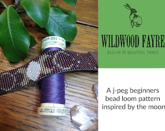 Spring Leaves and Moon Inspired Bead Loom Pattern for Beginners - Etsy