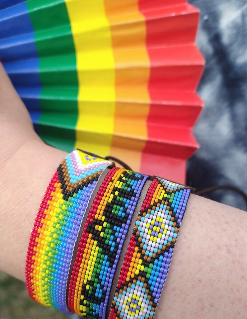 Pride Flag Beginner Bead Loom Pattern - Etsy