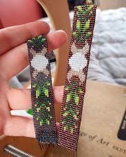 Spring Leaves and Moon Inspired Bead Loom Pattern for Beginners - Etsy