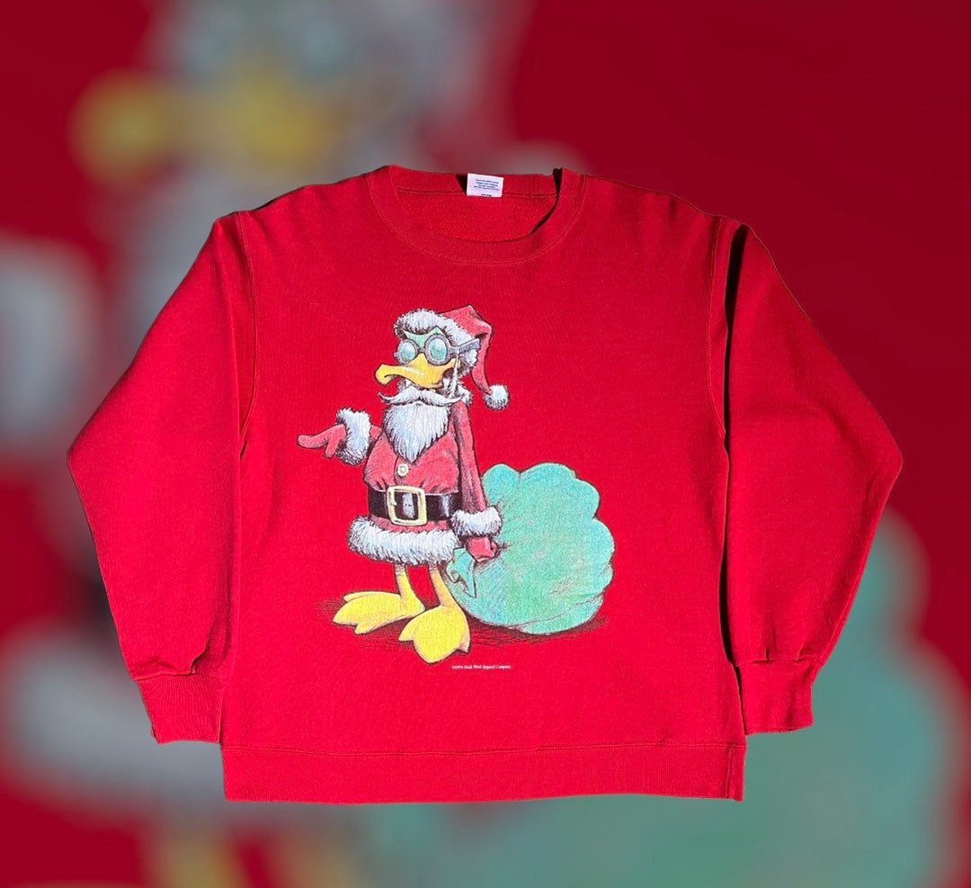 Vintage 90's Duck Head Front & Back Print Sweatshirt M Size - Etsy