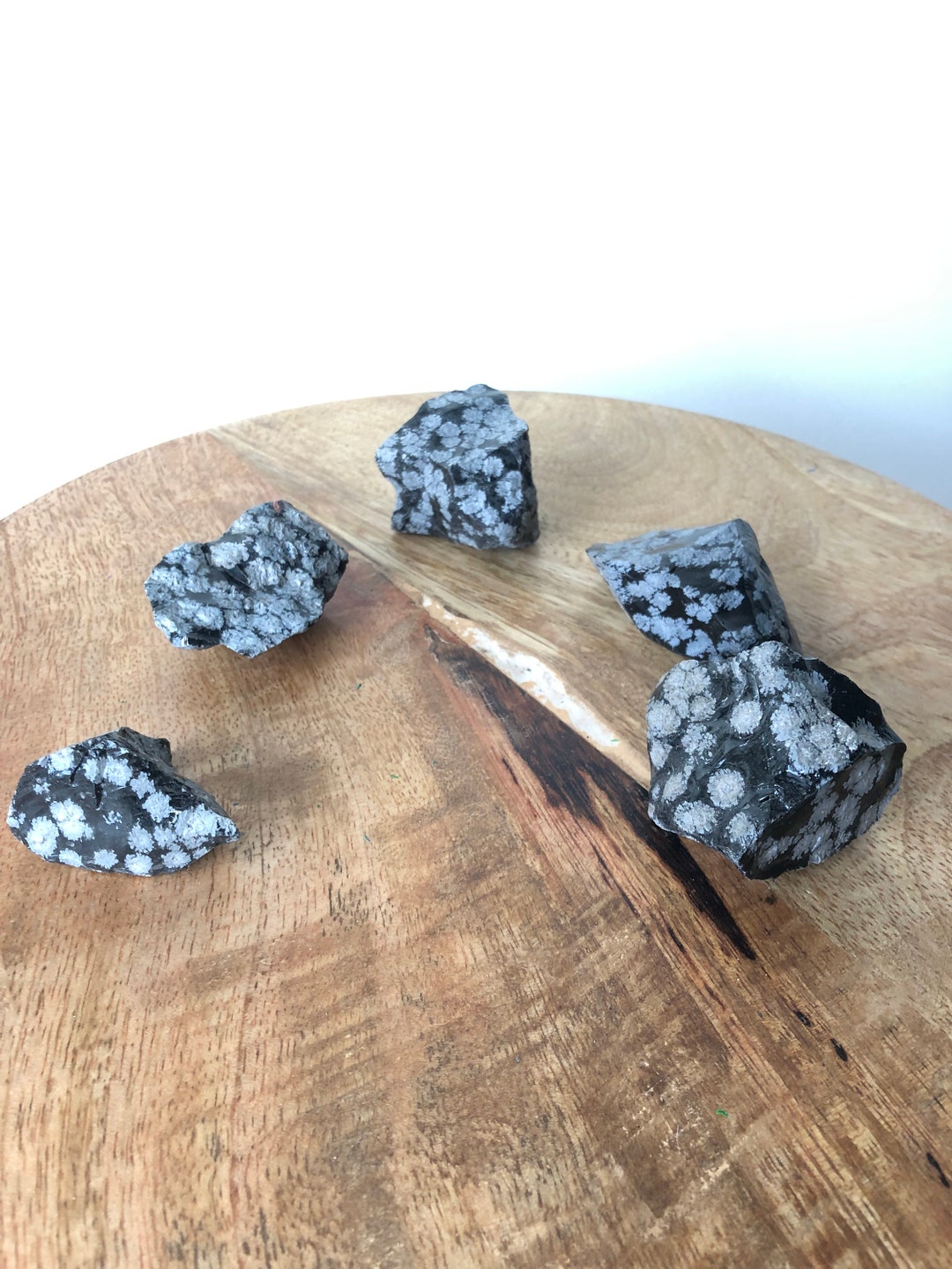 Raw Snowflake Obsidian Stone Obsidian Obsidian Healing - Etsy
