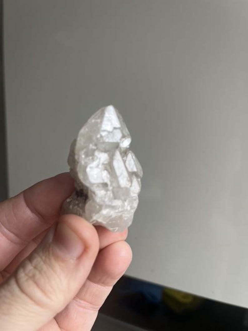 Quartz Sceptre Brut Elestial, Cristal brut, Brésil MG, 47g / H60mm ...