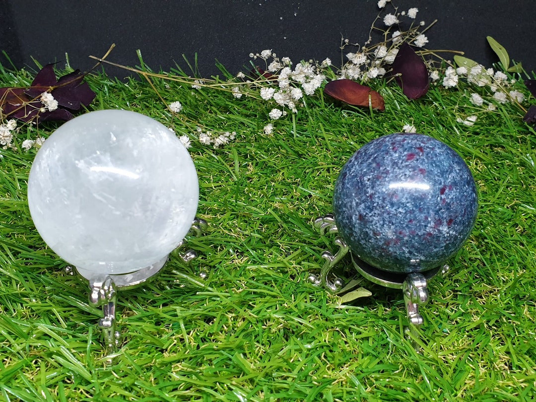 Ruby Sphere on Kyanite and Optical Calcite - Etsy
