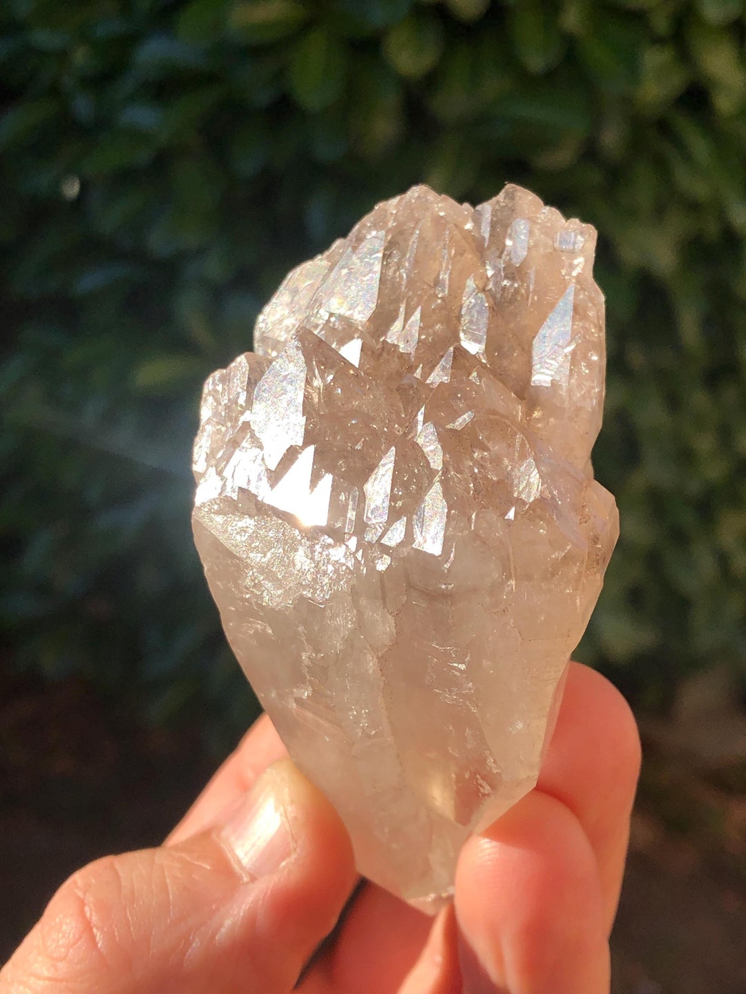 Smoky Quartz Cathedral Elestial, Raw Crystal, Brazil MG, 175g / H87mm ...