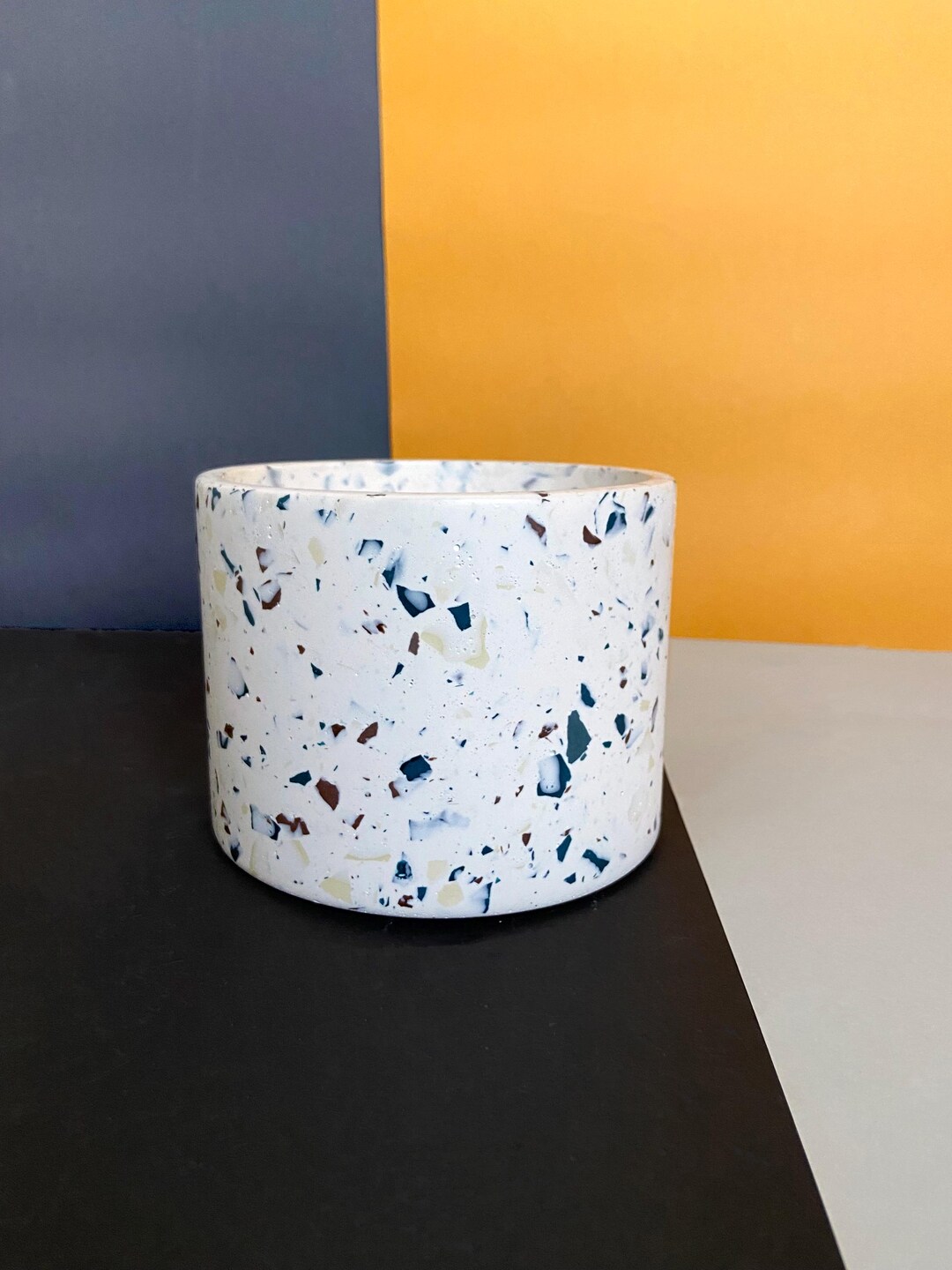 Handmade Terrazzo Planter Big Jesmonite Planter Terrazzo Pot - Etsy