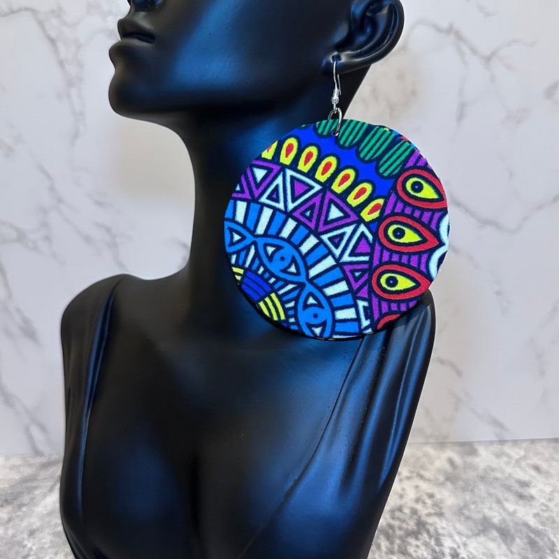 African Print Earrings - Etsy