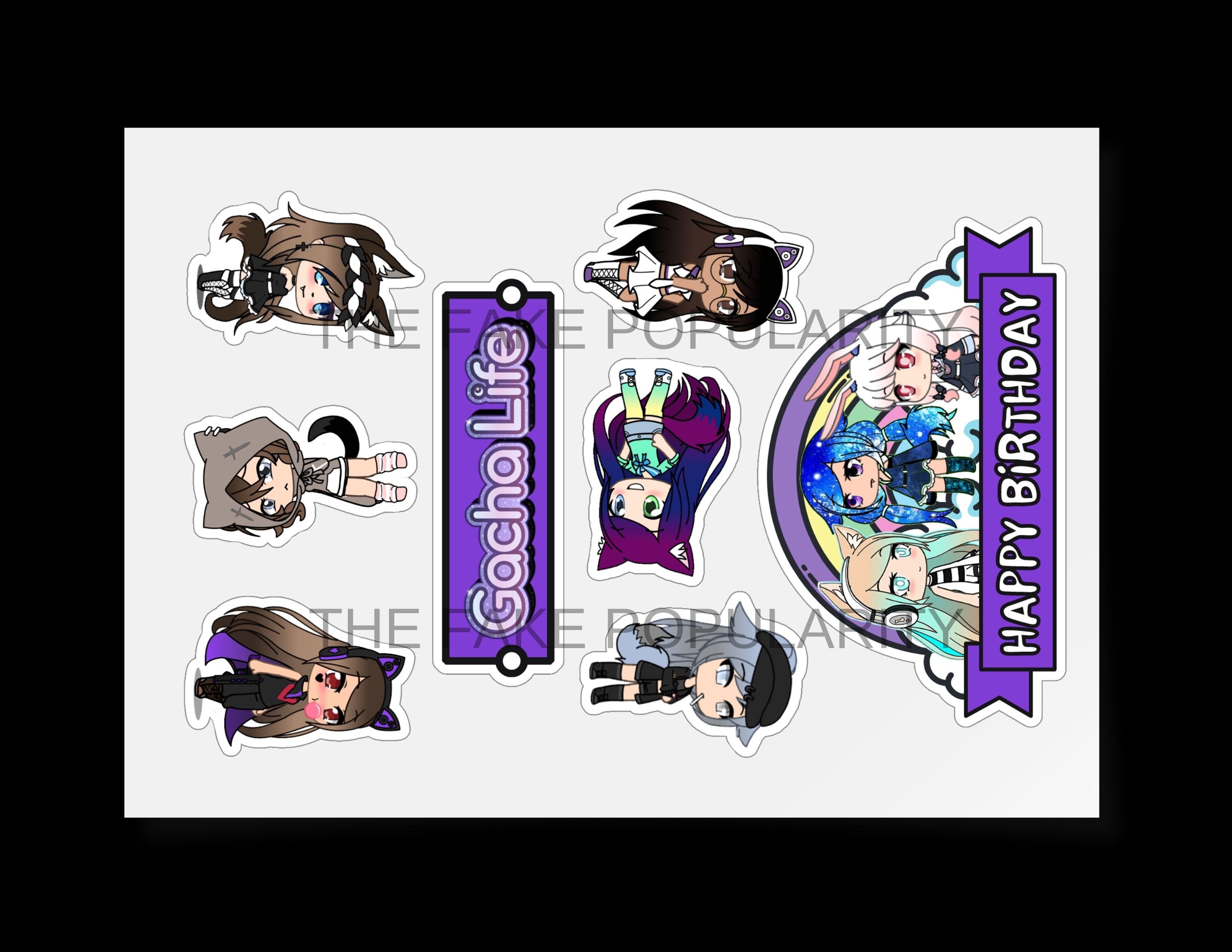 Printable Gacha Life Cake Topper Gacha Life Centerpiece - Etsy UK