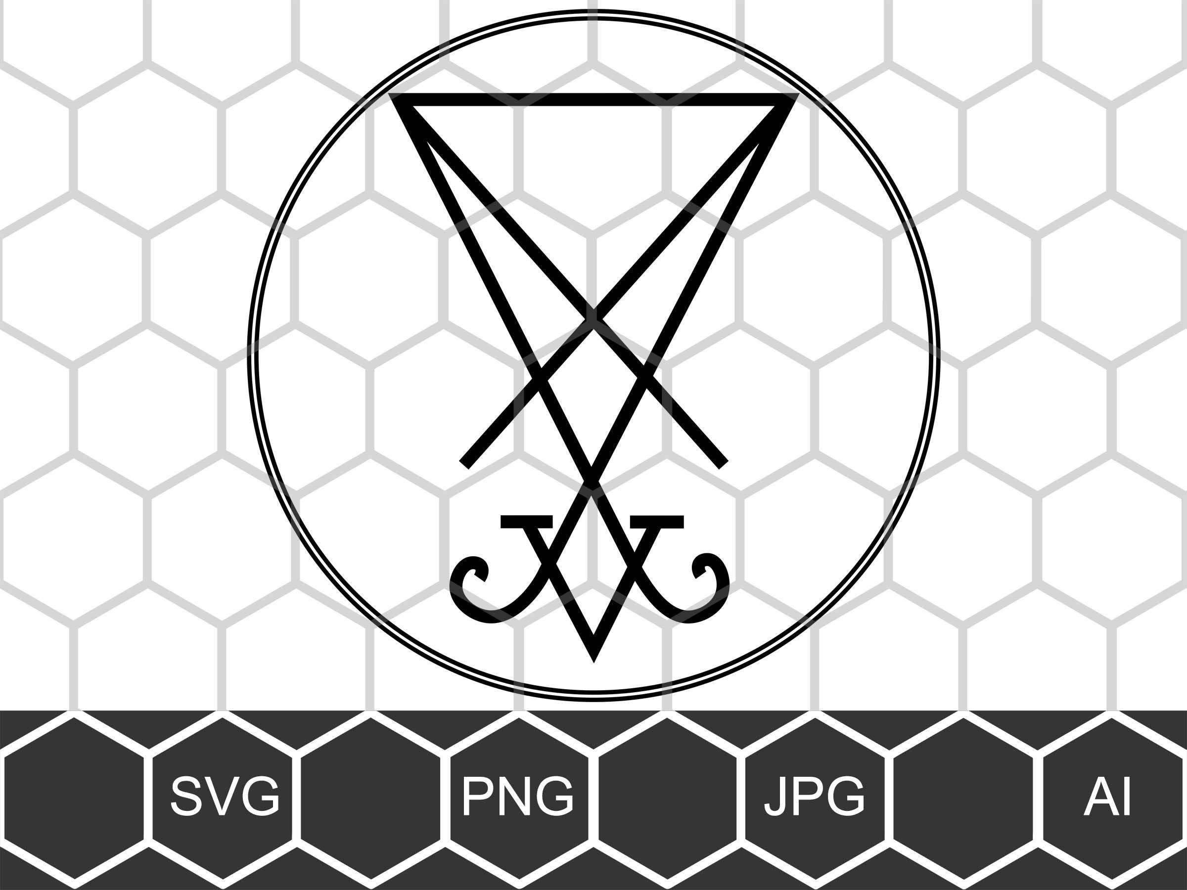 Lucifer Solomon Seal Demon Vector Cut File Svg Engraving Png - Etsy