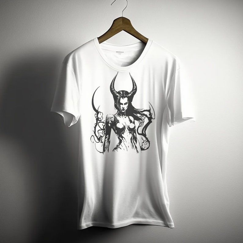 Demoness Succubus SVG Clipart: Gothic Occult Designs (digital Download ...