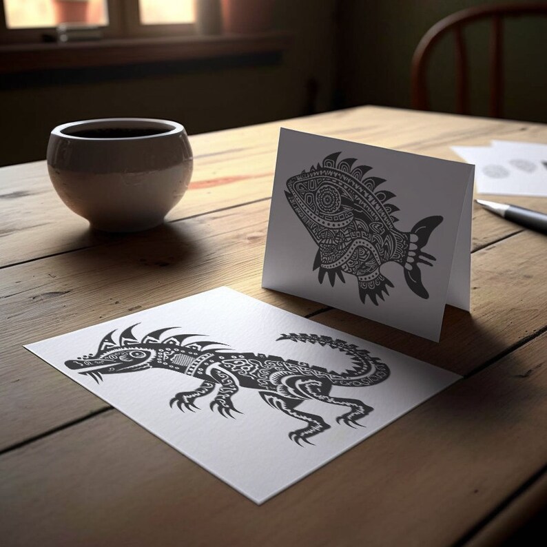 Powerful and Mysterious Cipactli SVG Images Depicting the - Etsy