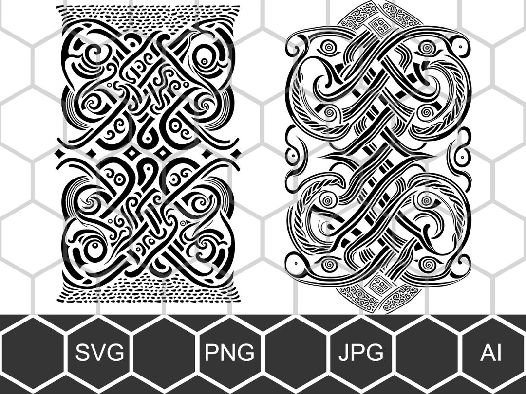Celtic Pattern Viking Pagan Vector Cut File Svg Engraving Png Magic ...