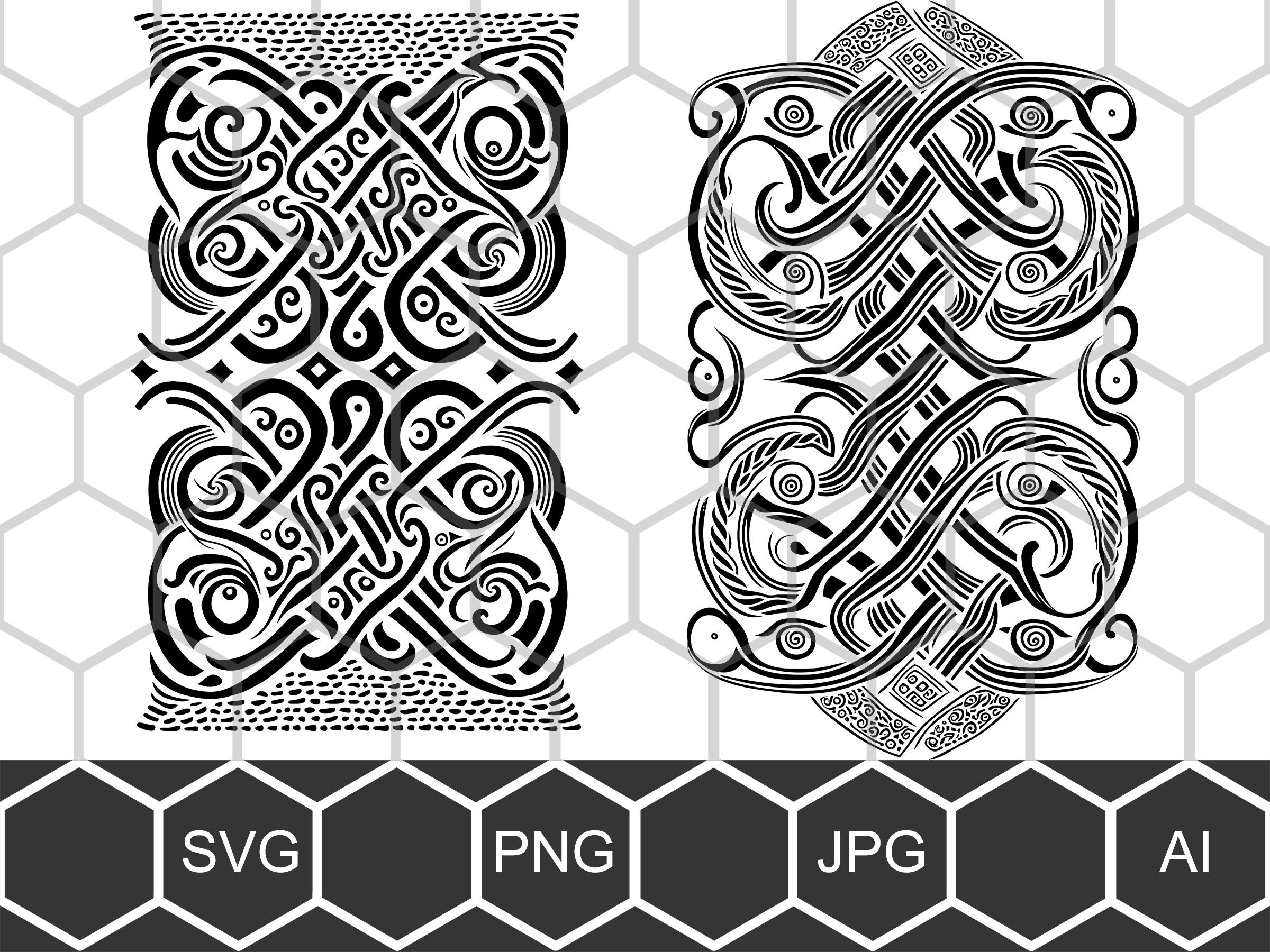 Celtic Pattern Viking Pagan Vector Cut File Svg Engraving Png - Etsy