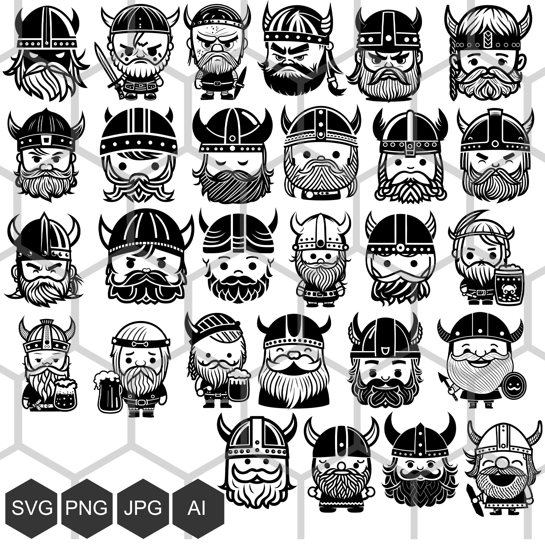 Viking Bundle Viking Svg Scandinavian Svg North Svg Man - Etsy