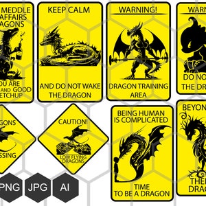 Dragon Meme SVG Bundle: T-shirt & Mug Designs (digital Download) - Etsy