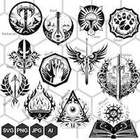 Dnd Class Emblems Png Svg Png Transparent Background, Dnd Class Symbol ...